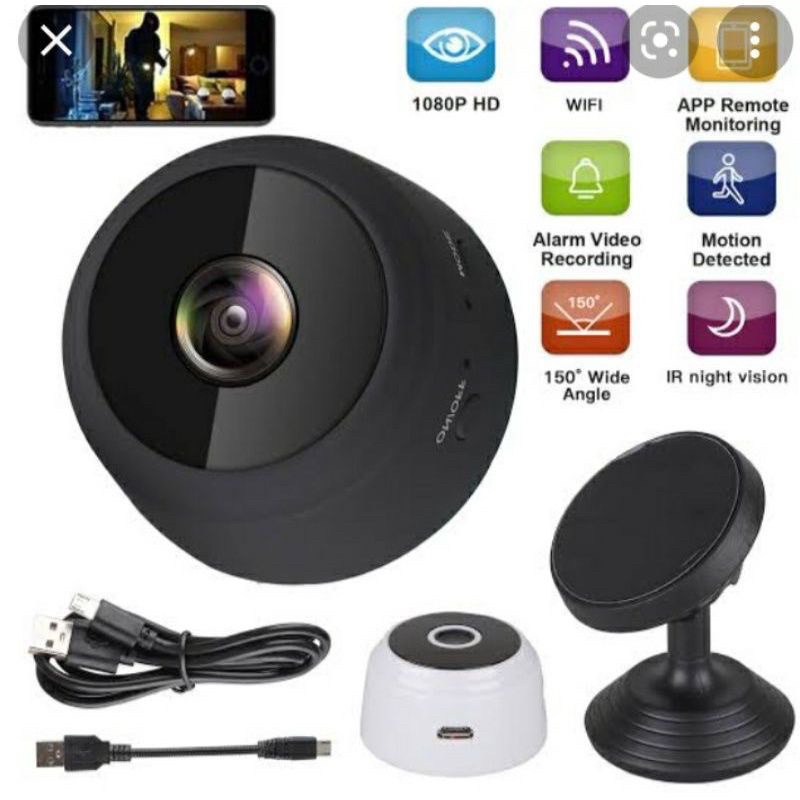 Jual COD CAMERA A9 MINI CAMERA CCTTV A9 HD 1080 | Shopee Indonesia