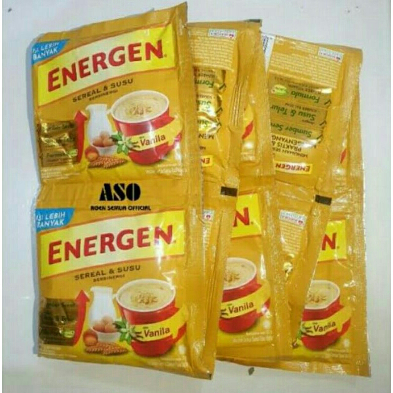 Jual Energen Vanila 32gr 1 renceng kemasan baru | Shopee Indonesia