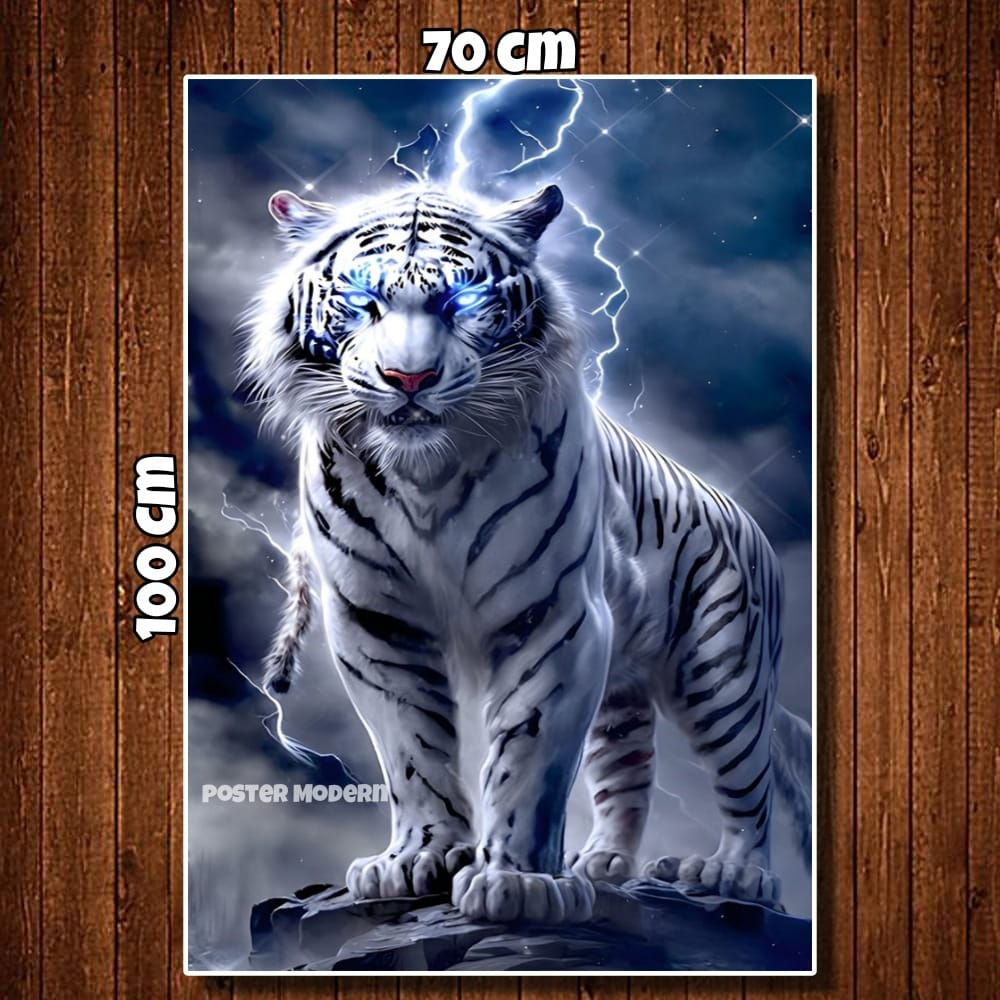 Jual Hiasan dinding Xtra Jumbo Poster Gambar Harimau Putih Code42 ...