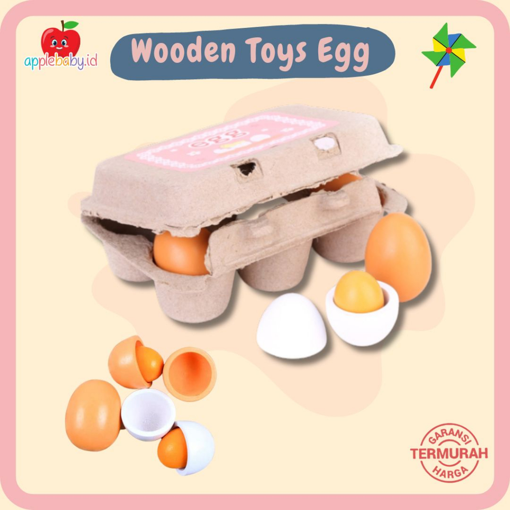 Jual Wodden Toys Mini Egg Mainan Masak Masakan Mainan Anak Cewek Mainan ...