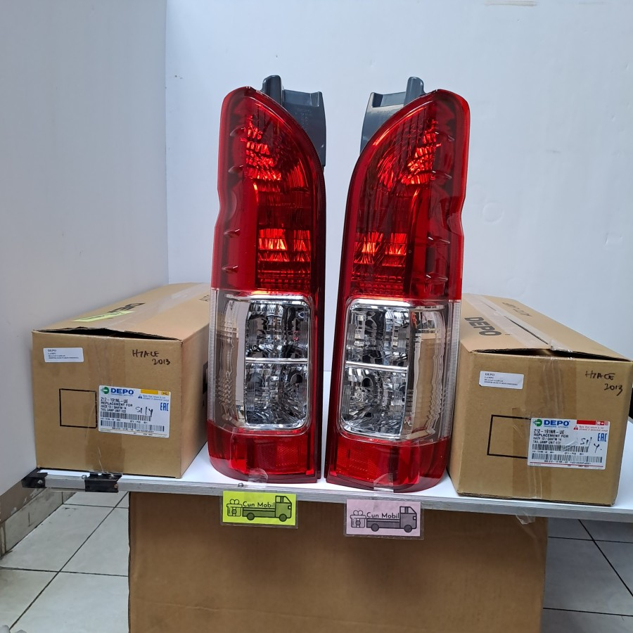 Jual Lampu stop Hiace Commuter 2013 up 212-191N Merk Depo warna kristal Harga per 1 pcs | Shopee ...