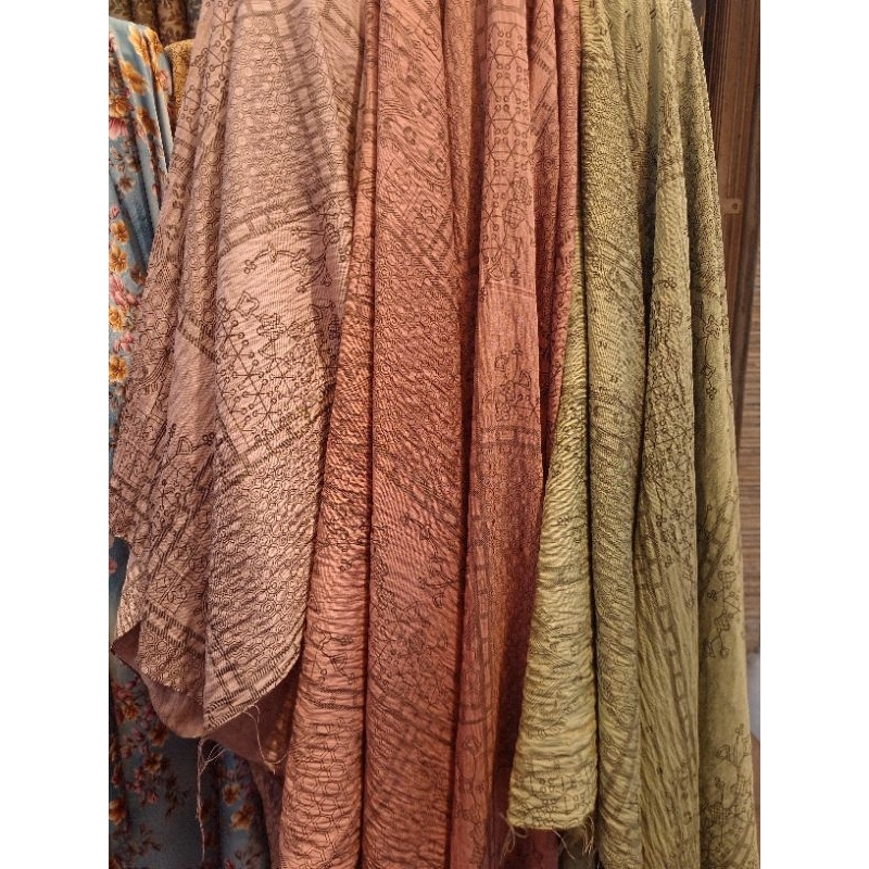 Jual kain Polo linen Motif Bahan Material Linen Setengah 0,5 Meter ...
