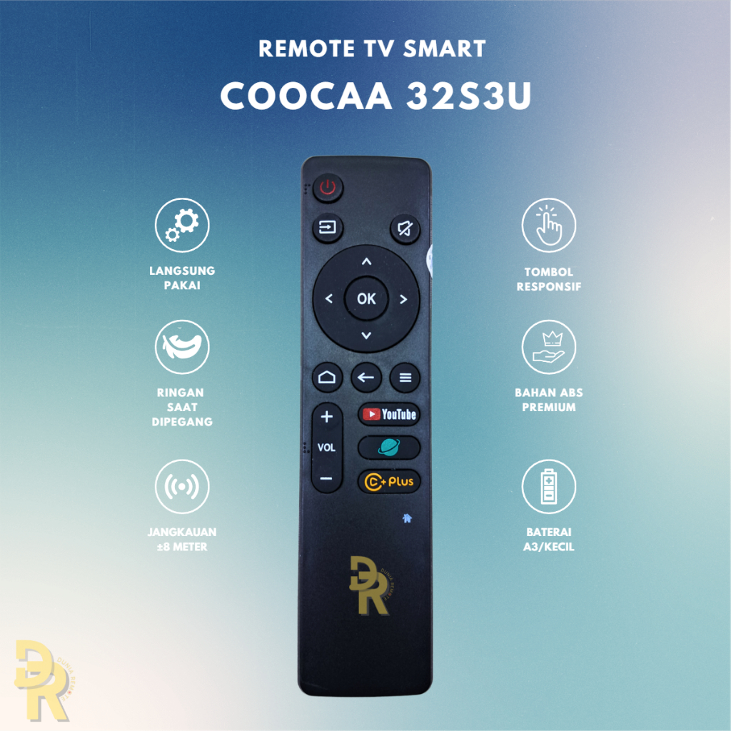 Jual Remot Remote TV Smart ANDROID Coocaa 32S3U 40S3U LED tanpa setting ...