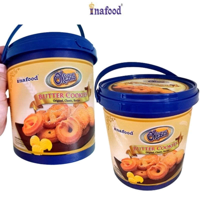 Jual Inafood Okebis butter cookies Biskuit Kelapa toples | Shopee Indonesia