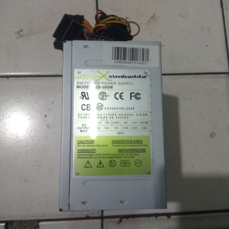 Jual power supply simbadda 380watt seken original copotan casing rakitan | Shopee Indonesia