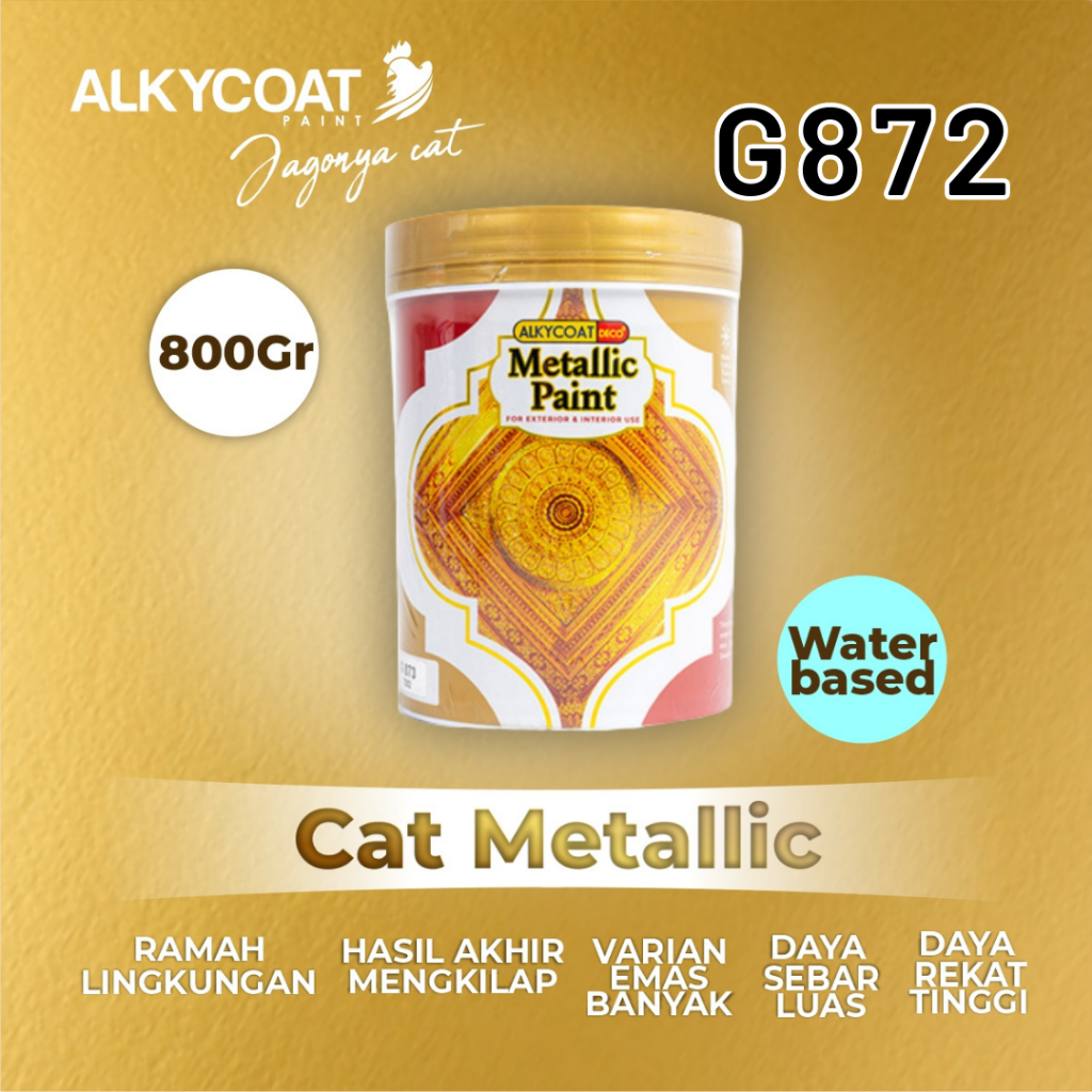 Jual CAT METALLIC PAINT WATERBASED / Cat Dekoratif/ Cat Gypsum / Cat ...