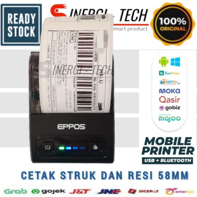 Jual PRINTER MINI BLUETOOTH THERMAL 58mm EP5813 CETAK KASIR BISA CETAK RESI | Shopee Indonesia