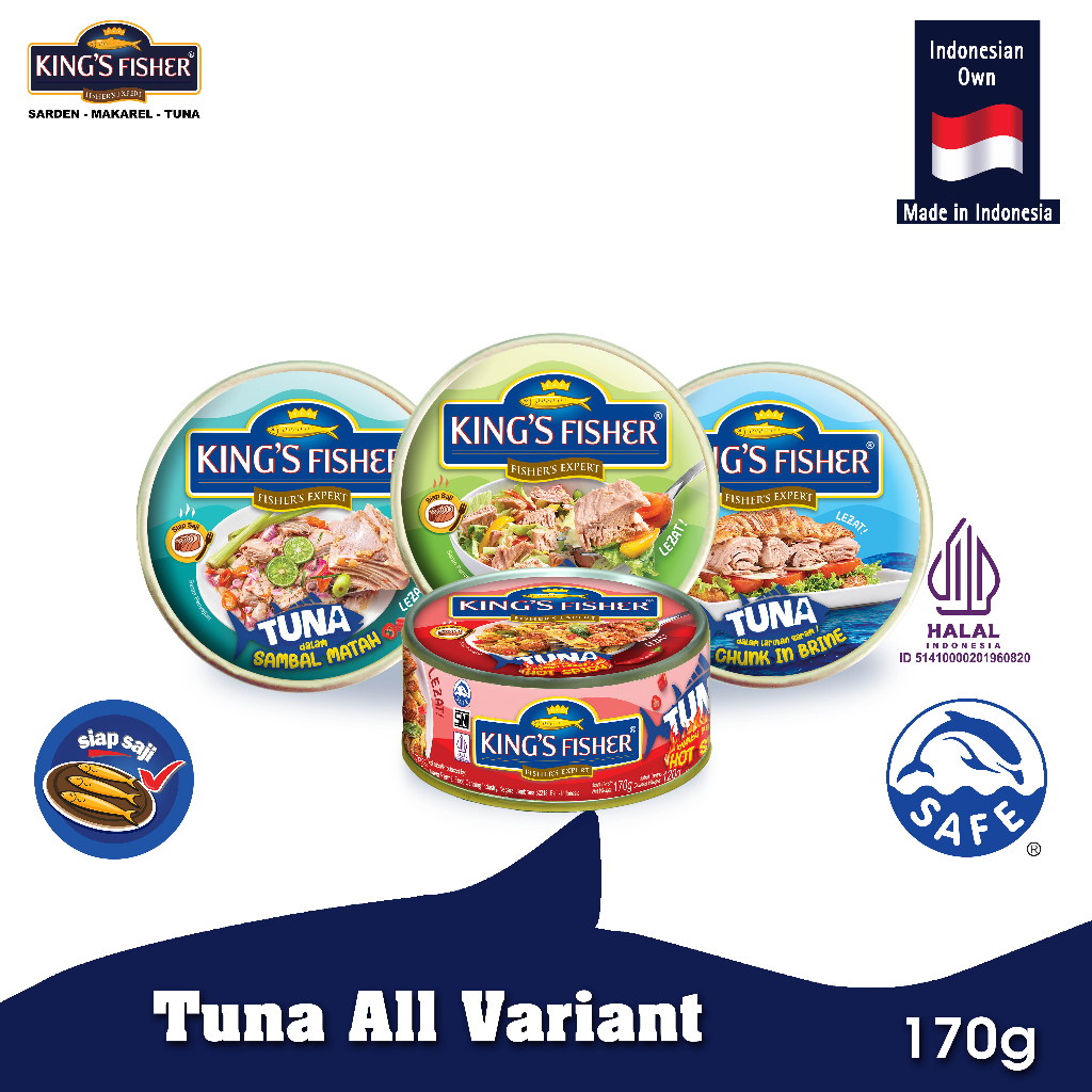 Jual Paket 4 Pcs King's Fisher Tuna all variant Daging Tuna Makanan ...