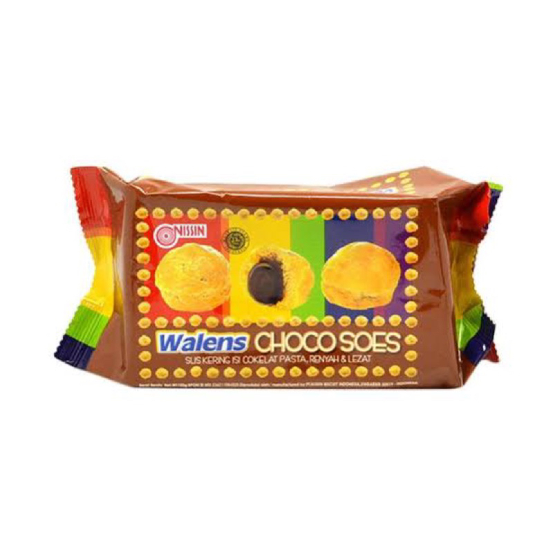Jual NISSIN WALENS WALLEN CHOCO SOES 100gr SUS KERING ISI COKELAT ...