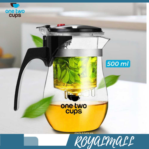 Jual Teko Kaca Teh Kopi Pitcher dengan Saringan 500ml / Teko Teh Air ...