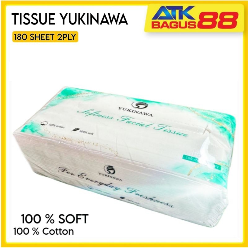 Jual Tissue Yukinawa 180 Sheet 2 Ply/Tissue Murah/Tissue Wajah/Tissue ...