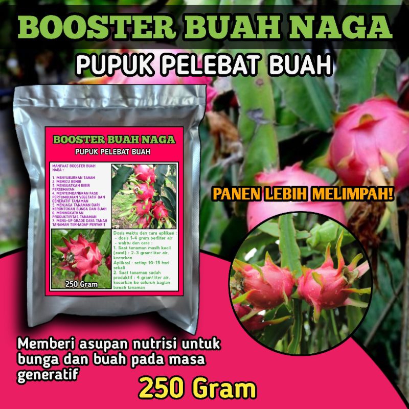 Jual Pupuk booster pelebat buah naga pupuk perangsang buah nutrisi untuk bunga dan buah anti ...