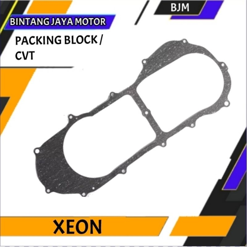 Jual Gasket Packing-Paking Blok-Block CVT Hitam XEON | Shopee Indonesia