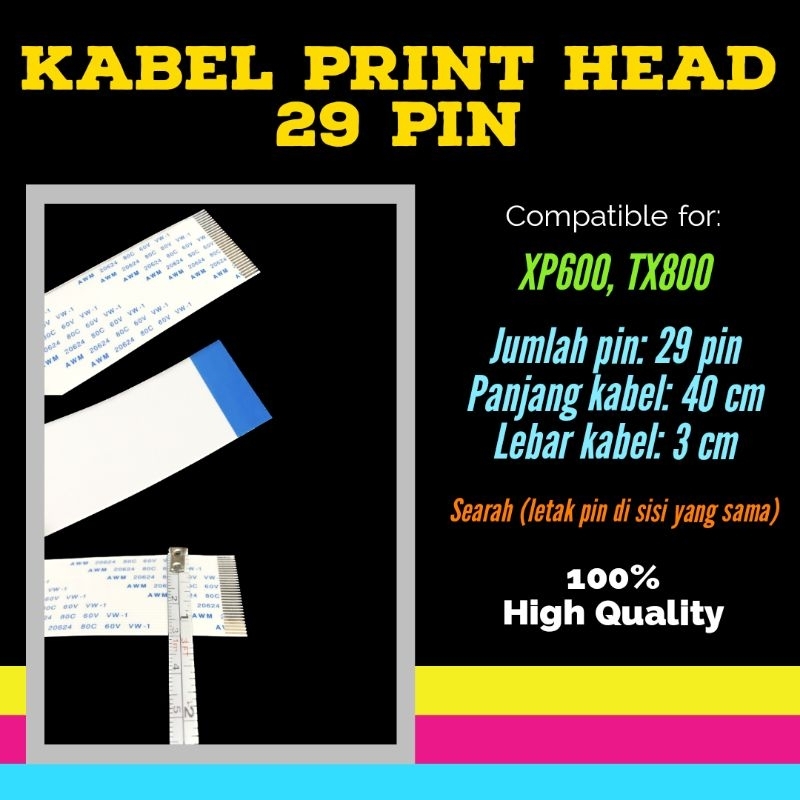 Jual Kabel FFC Print Head XP600 TX800 DX10 29Pin 29 Pin 29P | Shopee ...