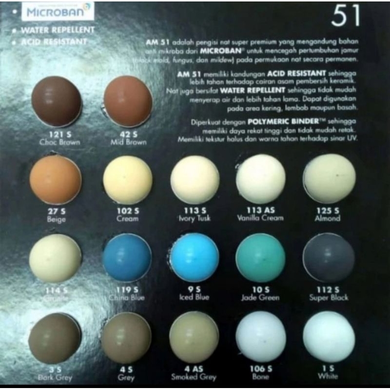 Jual am 51,semen Nat keramik am51,semen pengisi Nat keramik am 51 | Shopee Indonesia