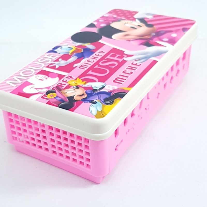 Jual Tempat Pensil Bentuk Keranjang Plastik Bisa Dilipat Minnie Mouse ...
