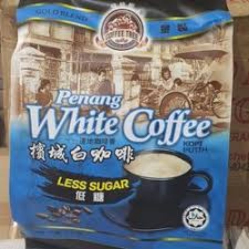 Jual COFFEE TREE KOPI PENANG WHITE COFFEE LESS SUGAR 15 SACHET | Shopee ...