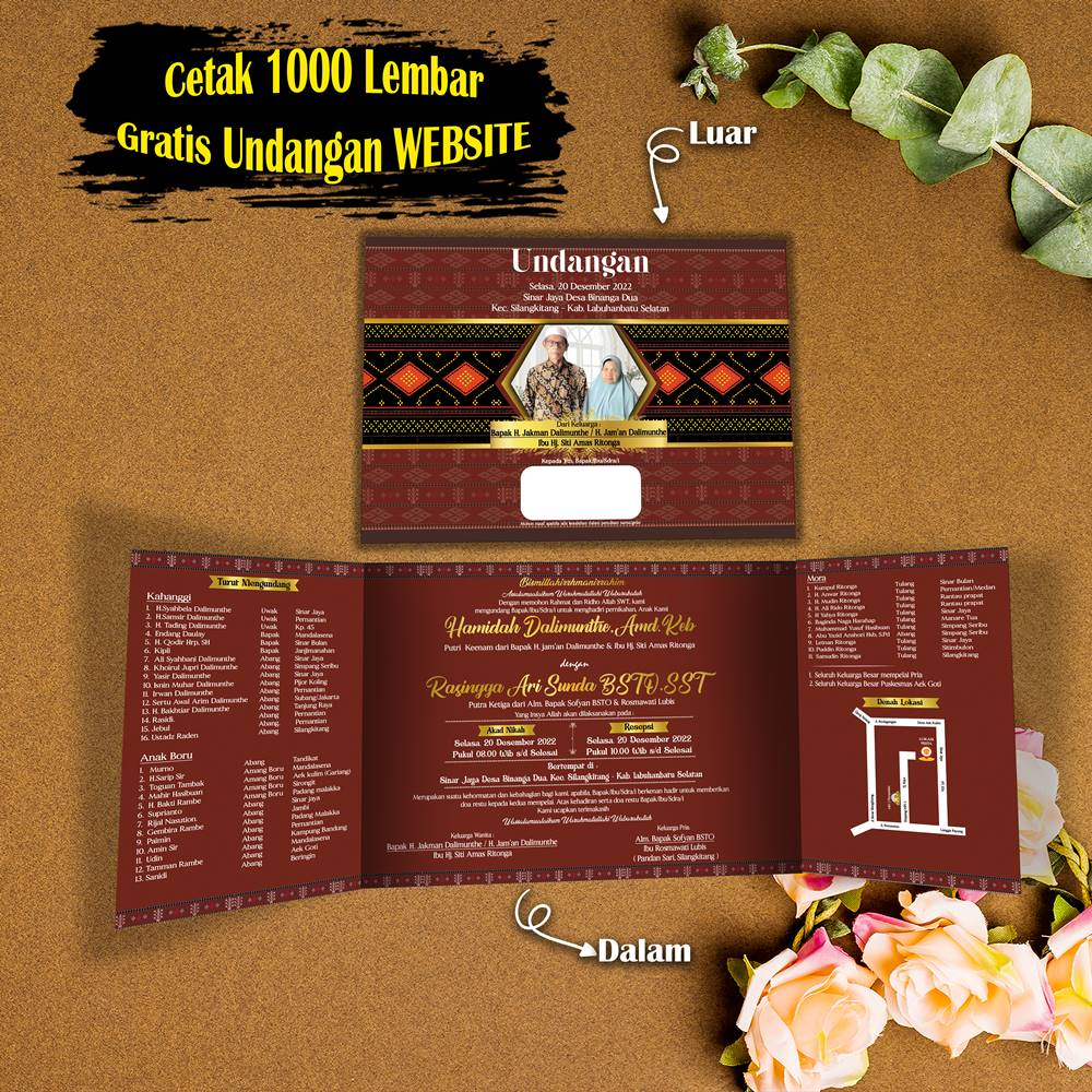 Jual contoh desain undangan kertas art paper costum | Shopee Indonesia