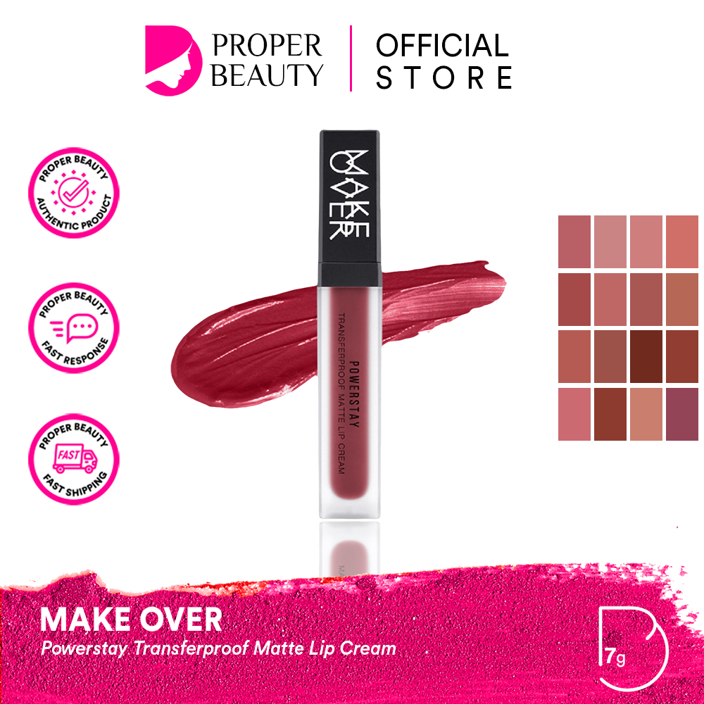 Jual MAKE OVER Powerstay Transferproof Matte Lip Cream Indonesia ...