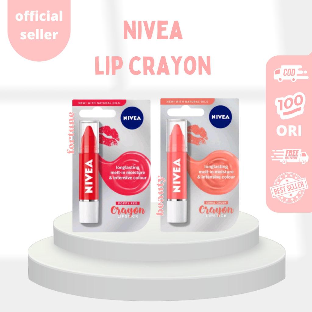 Jual NIVEA LIP CARE RED/Nivea Lip Crayon Poppy Red | Shopee Indonesia