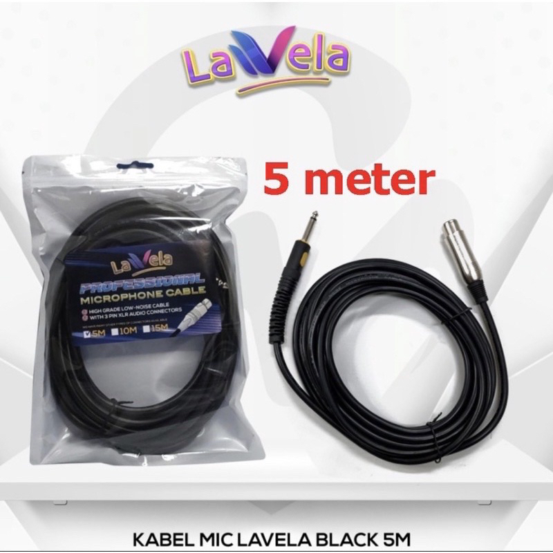 Jual KABEL MIC 10 & 5 METER LAVELA ( TEBAL BERKUALITAS ) / Mikrofon ...