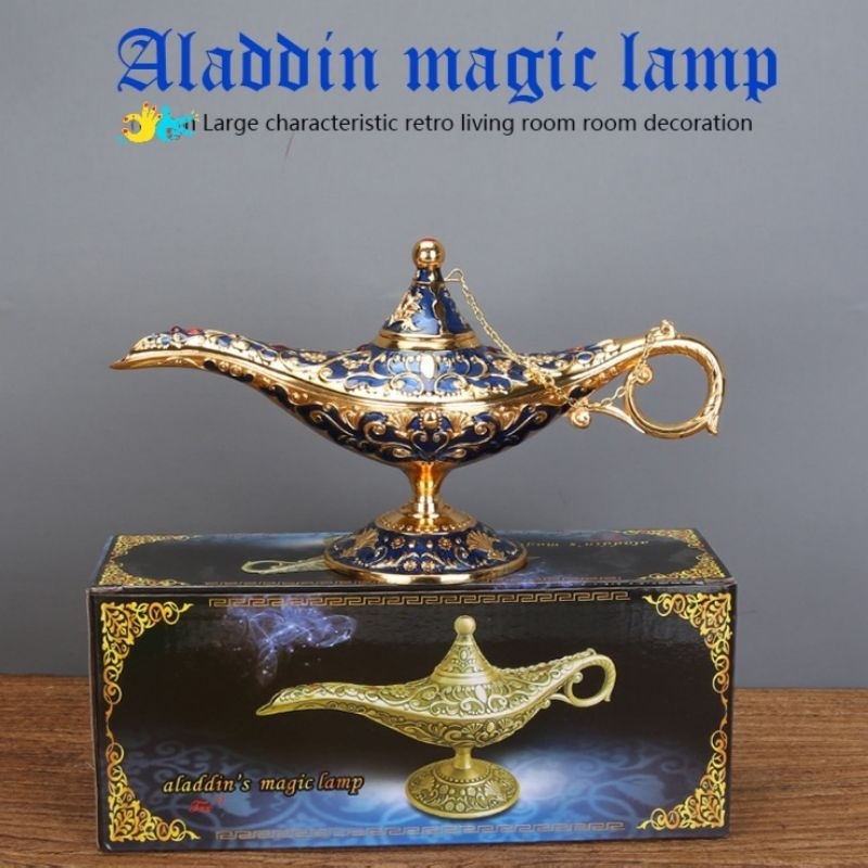 Jual Lampu Ajaib Aladdin Dekorasi Size Besar - Magic Lamp Aladdin Jin ...