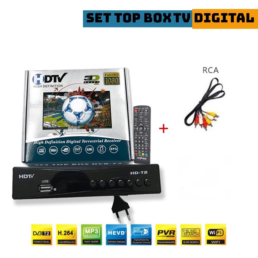 Jual Set Top Box TV Digital Receiver Penerima Siaran Full HD/ STB Wifi ...