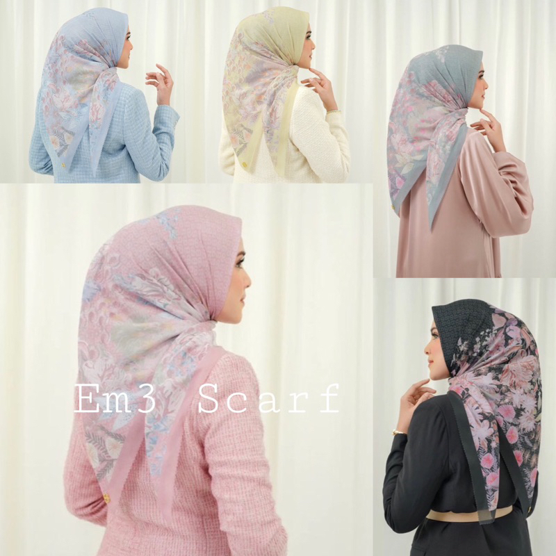 Jual HIJAB Segiempat VOAL MOTIF LASERCUT Sarah series | Shopee Indonesia