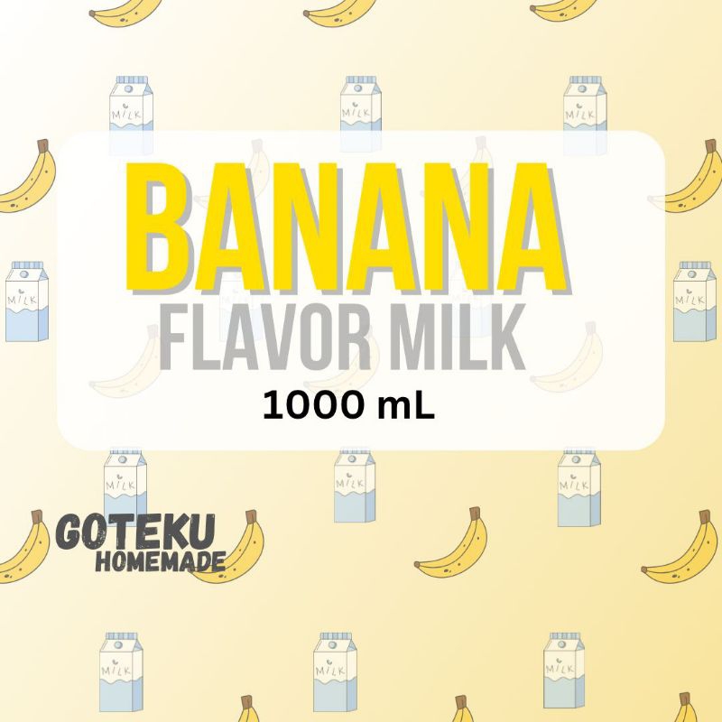 Jual Susu Rasa Pisang / Banana Flavor Milk 1 Liter | Shopee Indonesia