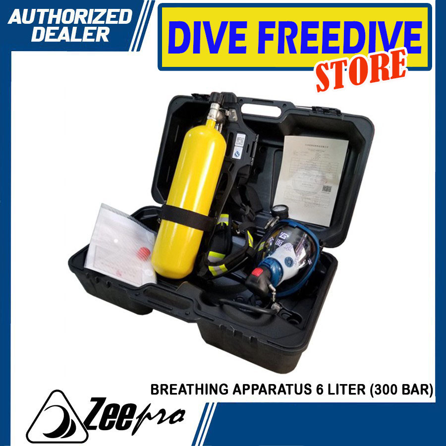 Jual SCBA Tabung Tank Tangki Breathing Apparatus Zeepro Steel 6L 300bar ...