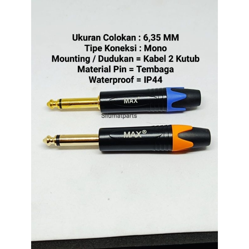 Jual JACK AKAI MONO GOLD METAL HITAM JACK MIC NP2X MONO 6,35MM / Jack Jek Jak mic Mono | Shopee ...