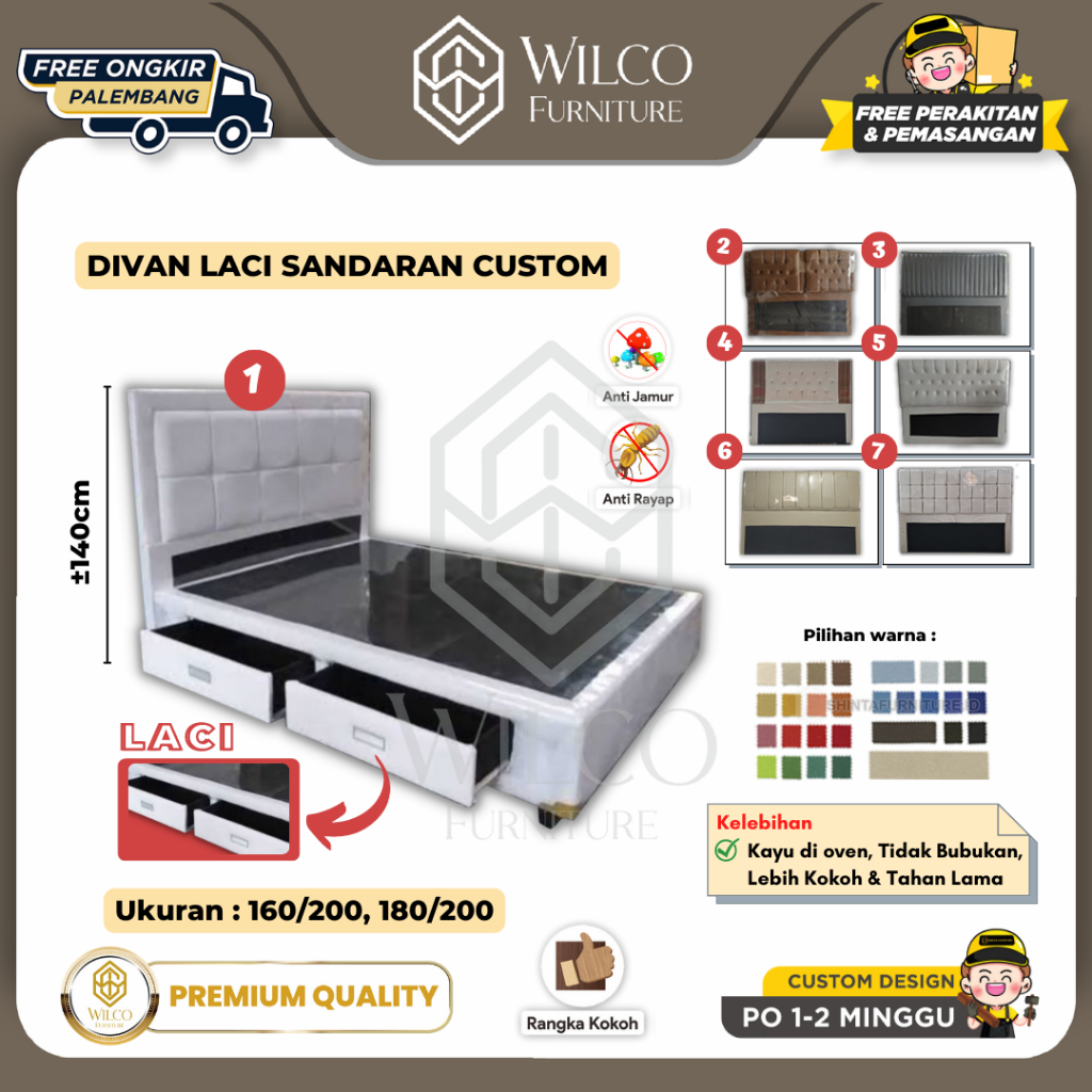 Jual Divan Laci / Divan Laci Sandaran Custom / Divan Laci Murah ...