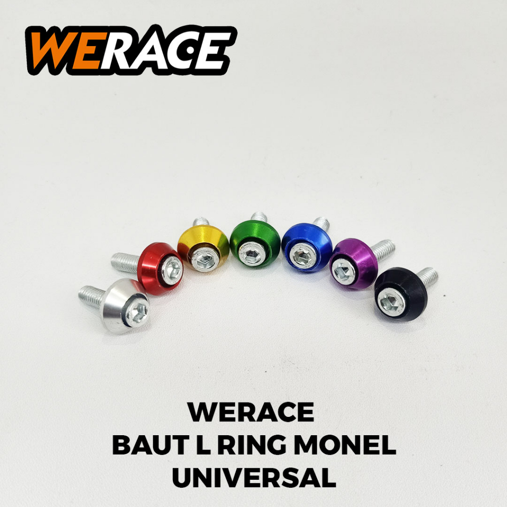 Jual WERACE Baut L Ring Monel Universal Untuk Plat Nomor Motor | Shopee ...
