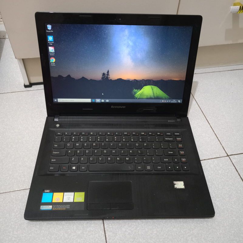Jual Jual Laptop Merek Lenovo G40,warna hitam Window 10 + Office AMD E1 ...