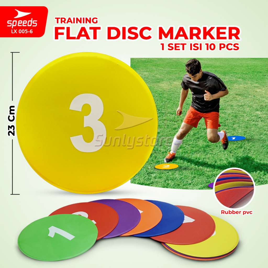 Jual SPEEDS Flat Disc Marker 1 set Penanda Sepak Bola Olahraga Futsal ...