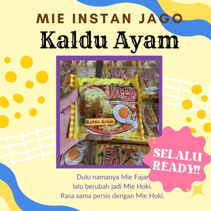 Jual Mie Instan Mi Instant Goreng Jago Fajar Hoki Jadul Kaldu Ayam ...