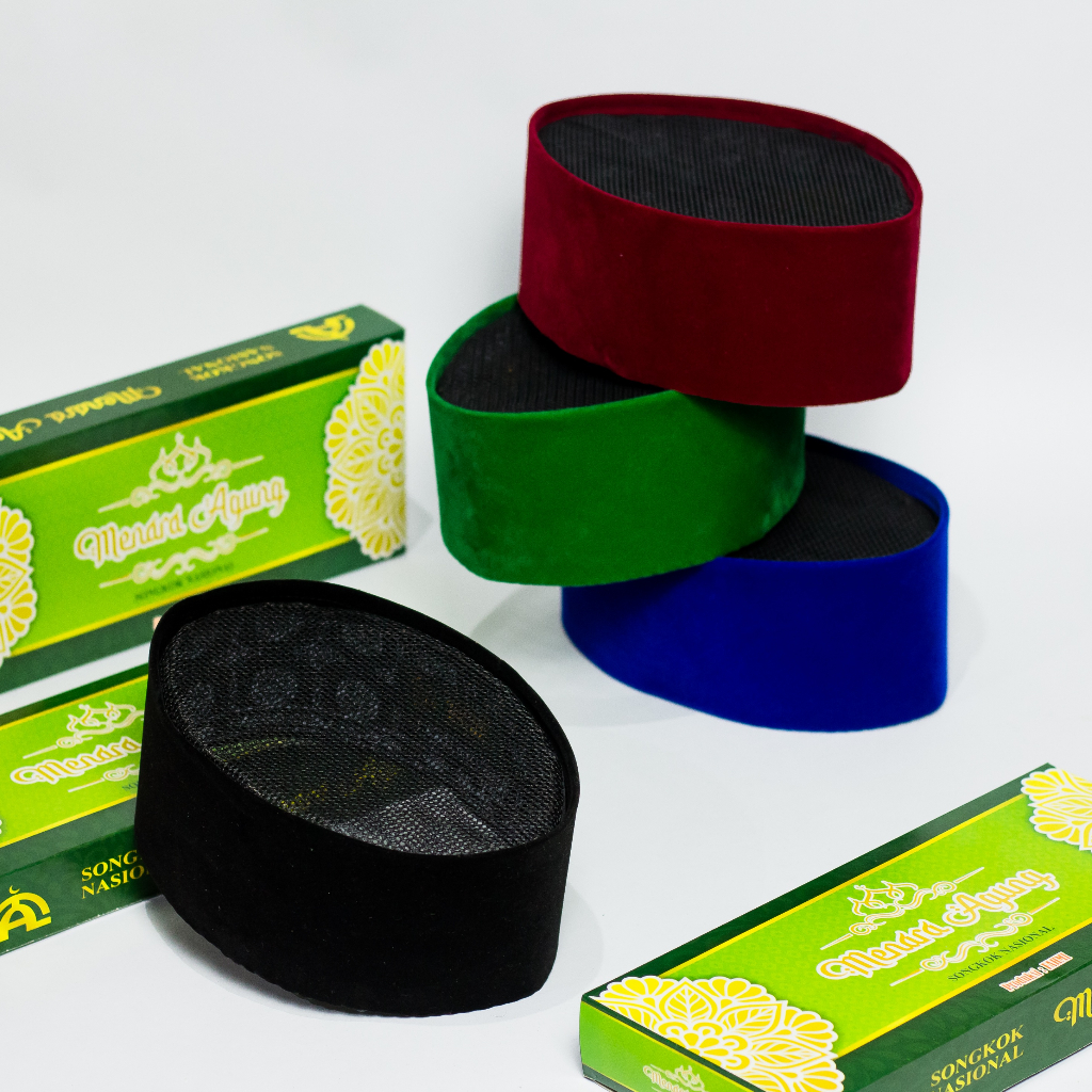 Jual Peci Songkok Kopiah Full Ac Hitam Merah Biru Hijau Anak Dan Dewasa ...