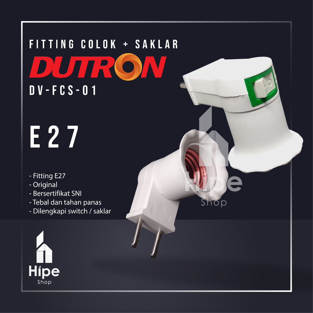 Jual Fitting Colok Saklar Dutron - DV-FCS-01 Fiting Colok Switch ...