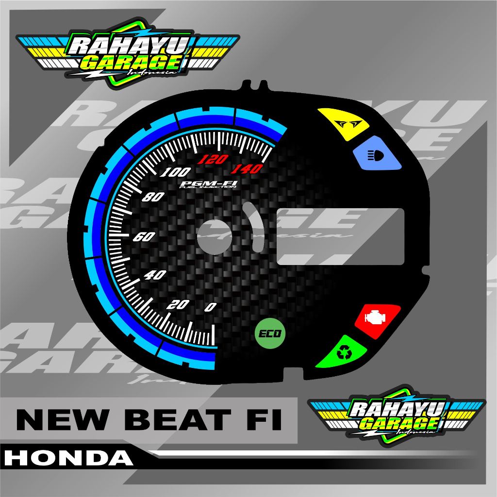 Jual papan speedometer custom new beat fi panel spido meter new beat fi ...