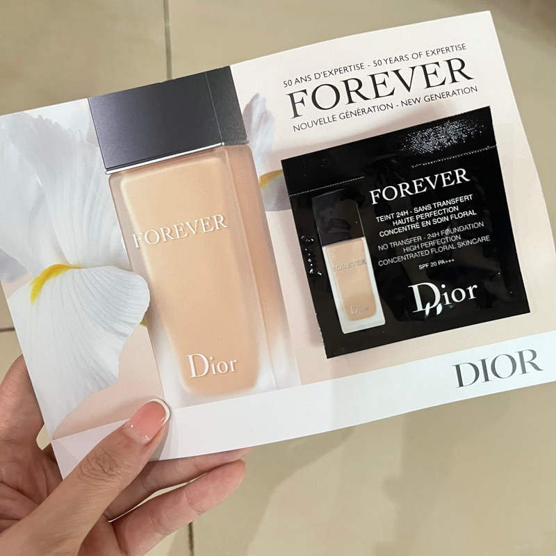 Jual DIOR FOREVER FOUNDATION 2N MATTE SKIN GLOW 24 HR NO TRANSFER NEW GENERATION SAMPLE SACHET ...
