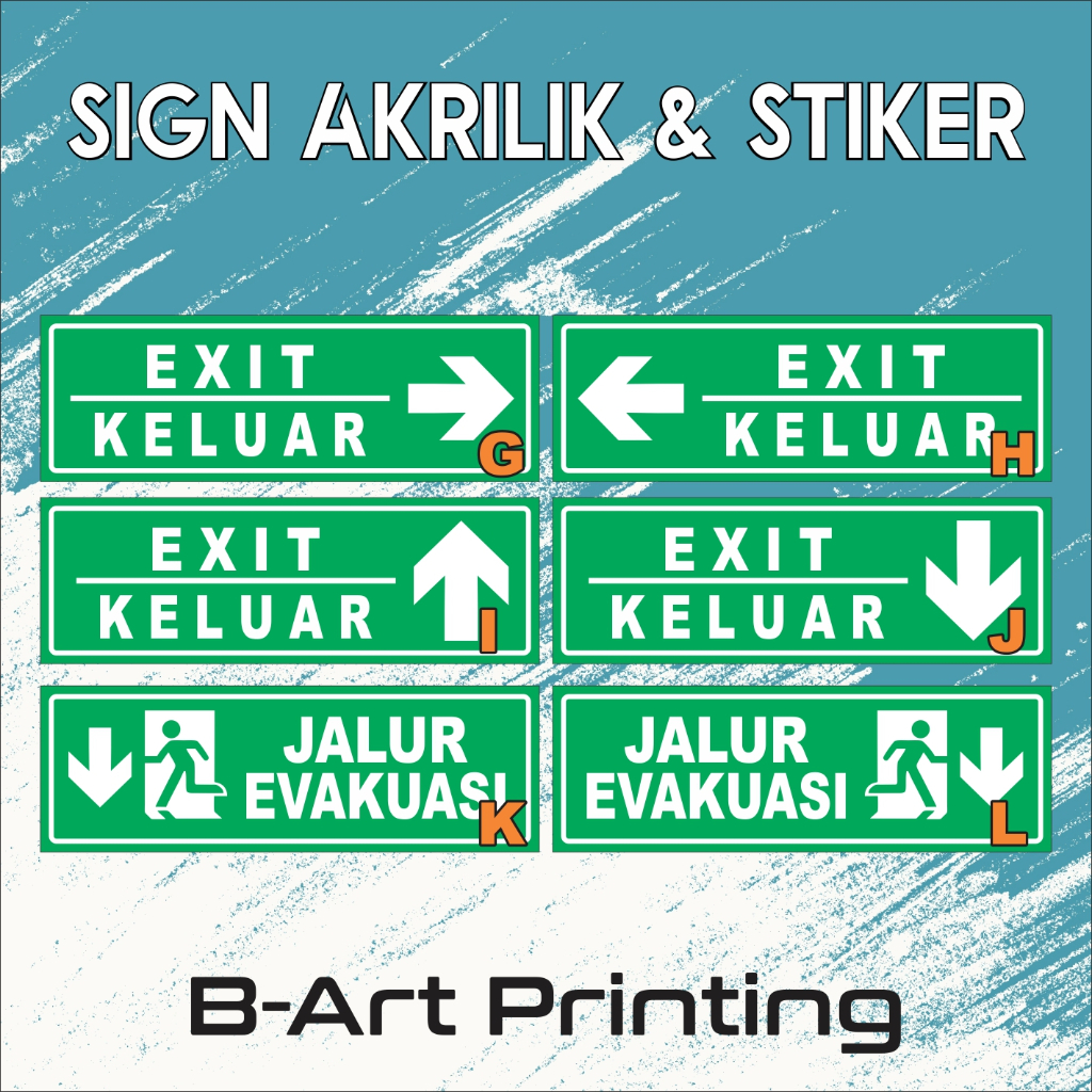 Jual Jalur Evakuasi, Emergency Exit Atau Pintu Darurat (Akrilik ... Jual Jalur Evakuasi, Emergency Exit Atau Pintu Darurat (Akrilik ...