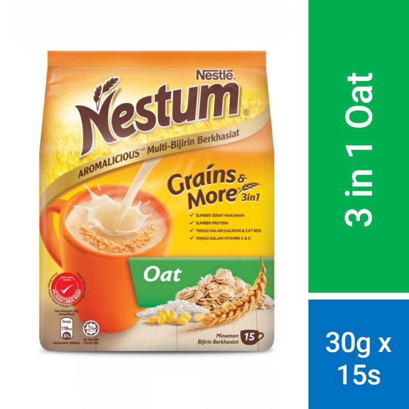 Jual NESTLE NESTUM 3in1 Oat Sereal Malaysia (30g x 14 sachet) | Shopee Indonesia