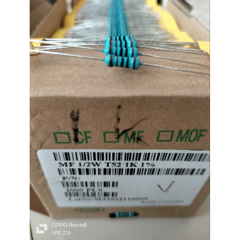 Jual RESISTOR 1/2W 1% 1K TAIWAN ROLL | Shopee Indonesia