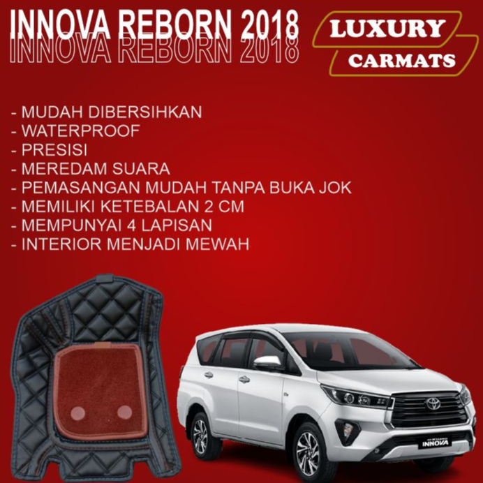 Jual KARPET MOBIL LUXURY 360 PREMIUM CUSTOM FIT INNOVA REBORN 2 LAYER ...