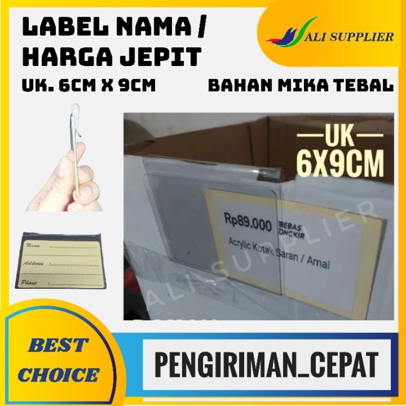 Jual MIKA LABEL HARGA / LABEL NAMA / PRICE TAG / PENJEPIT HARGA / LABEL ...