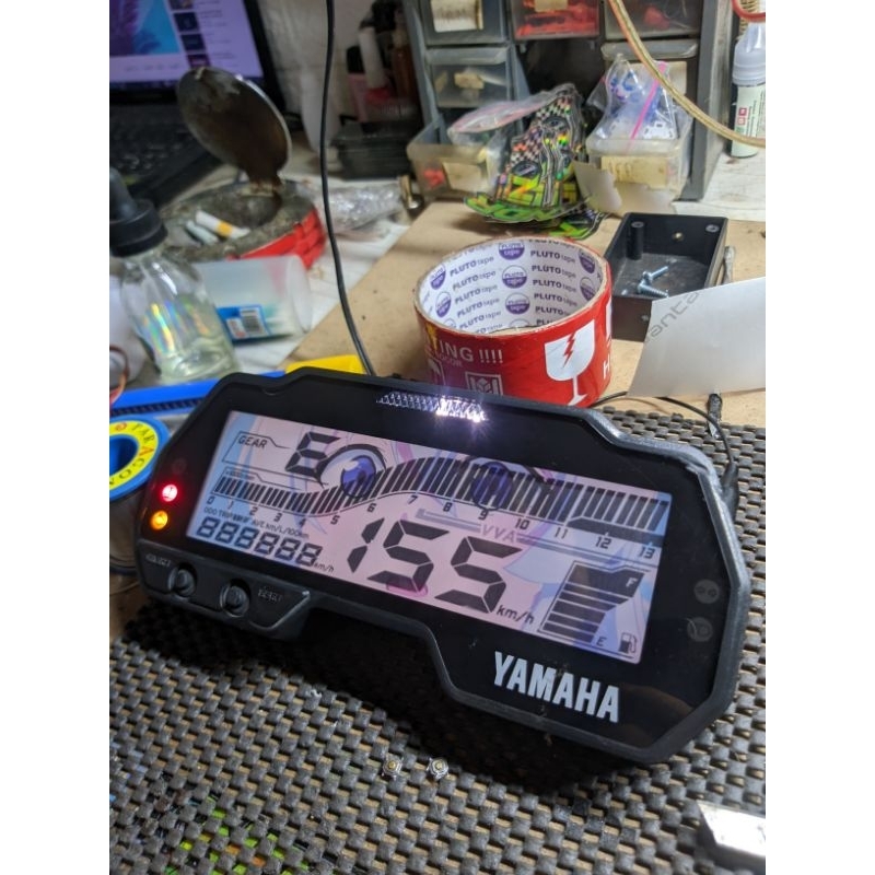 Jual stiker lcd speedometer r15v3 versi anime | Shopee Indonesia
