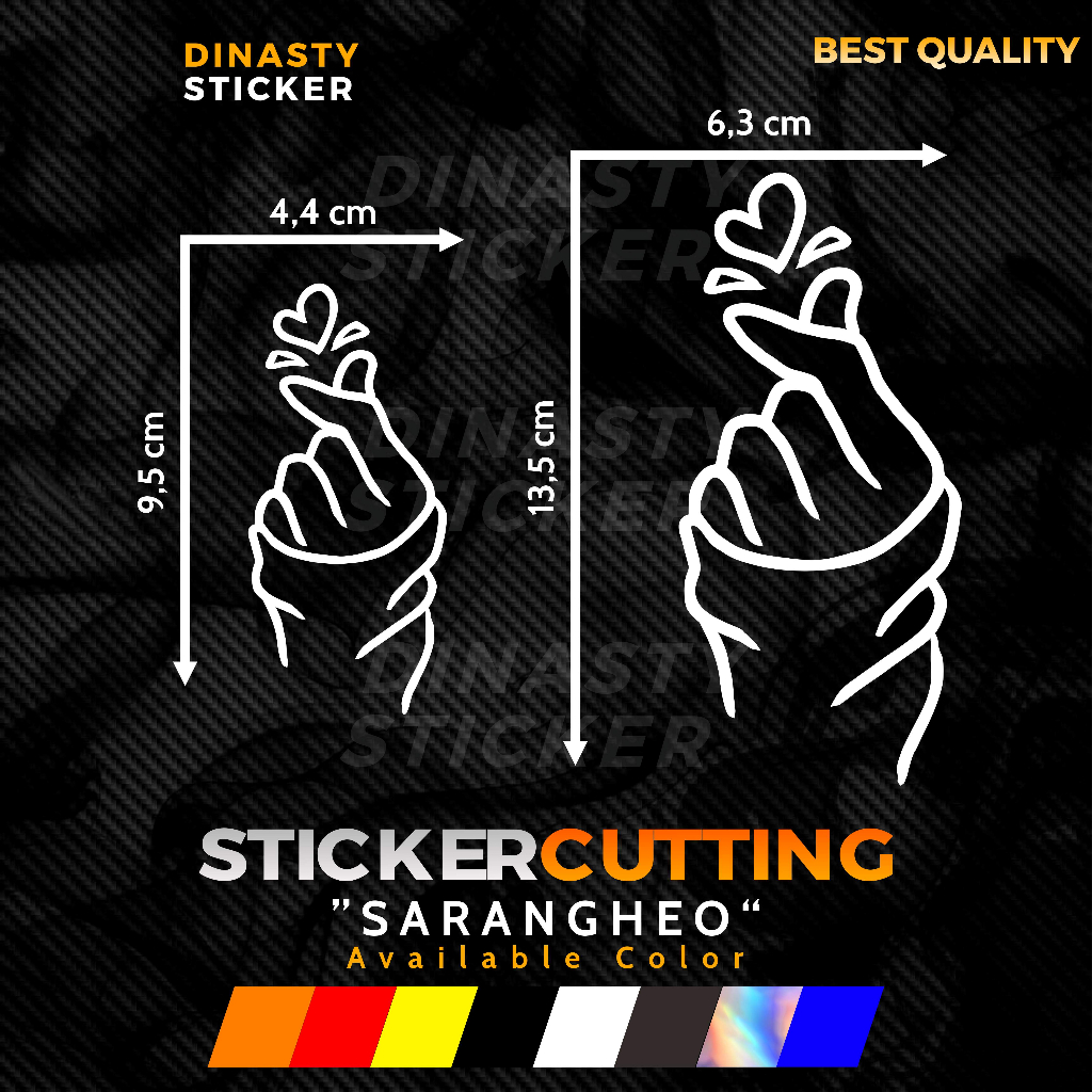 Jual STICKER STIKER CUTTING VIRAL TANGAN SARANGHEO SARANGHAEYO | Shopee ...