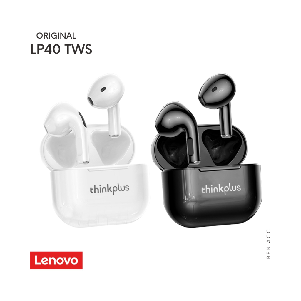 Jual Lenovo Thinkplus LP40 Bluetooth 5.0 Wireless Original | Shopee ...
