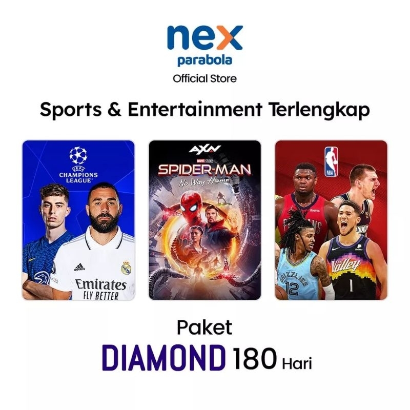 Jual Nex Parabola Paket Diamond 180hari | Shopee Indonesia