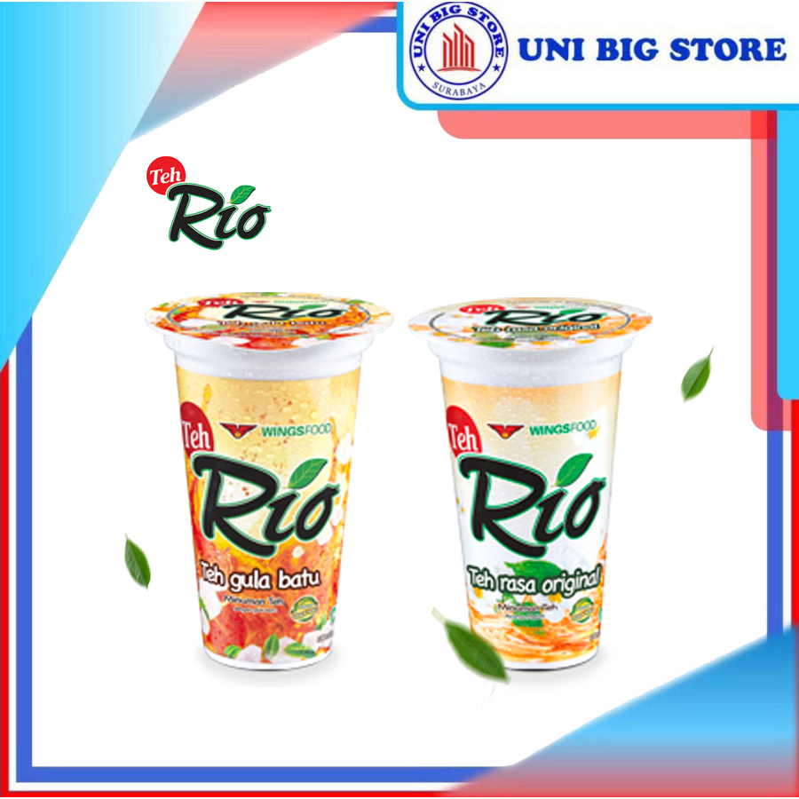 Jual Teh Rio Original - Gula Batu Cup 180 ml Tea | Shopee Indonesia